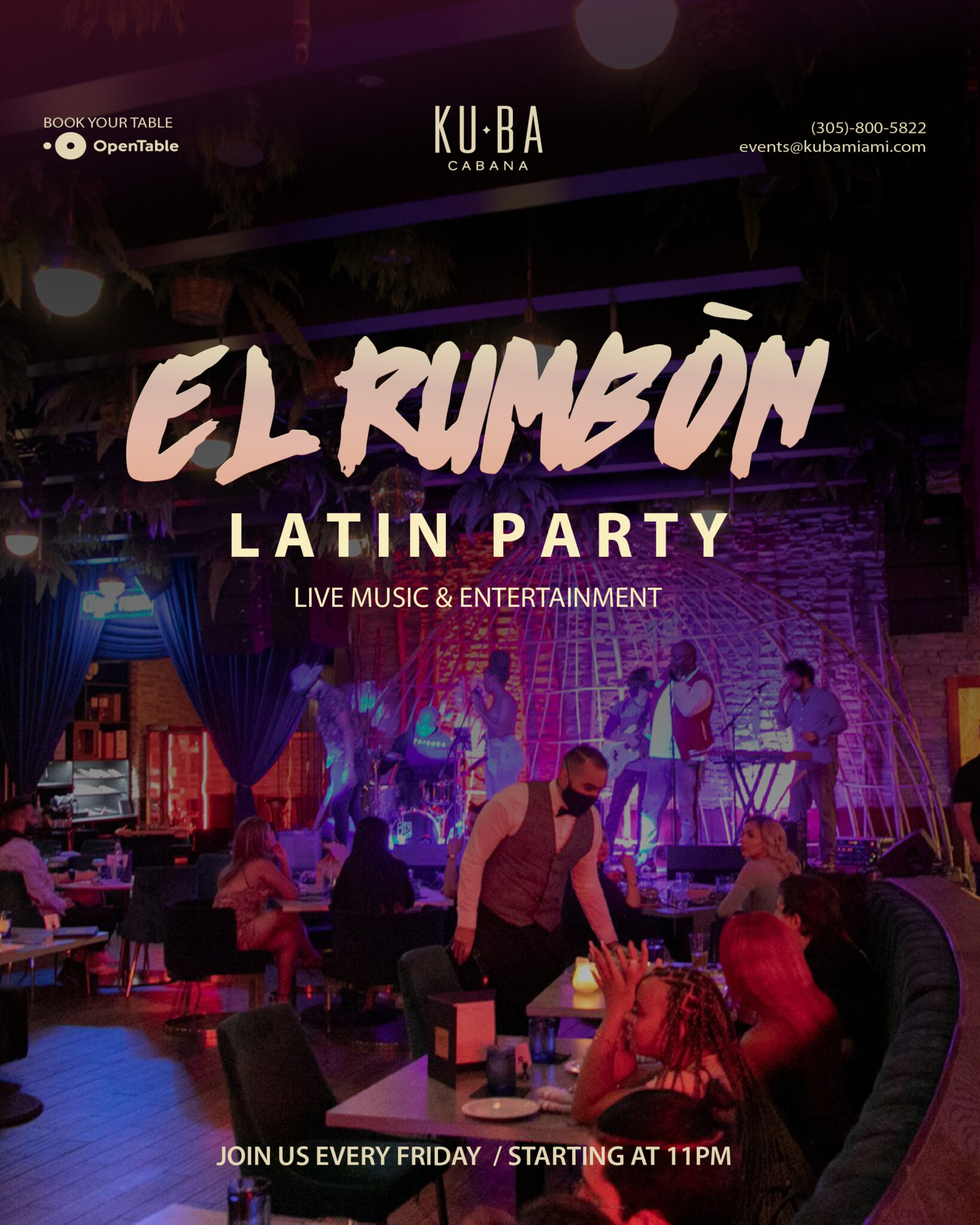 Cuban Cuisine and Latin Music Entertainment | Kuba Cabana Doral